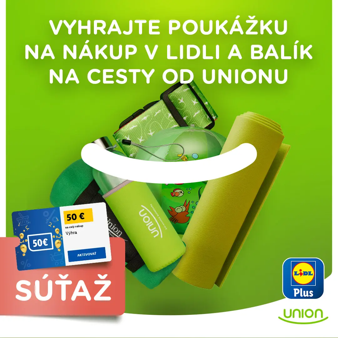 Vyhrajte kupón Lidl Plus a balík na cesty od Unionu | Union.sk